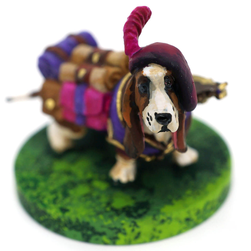 Dungeons and Doggies Basset Hound Bard – Peril & Pigment